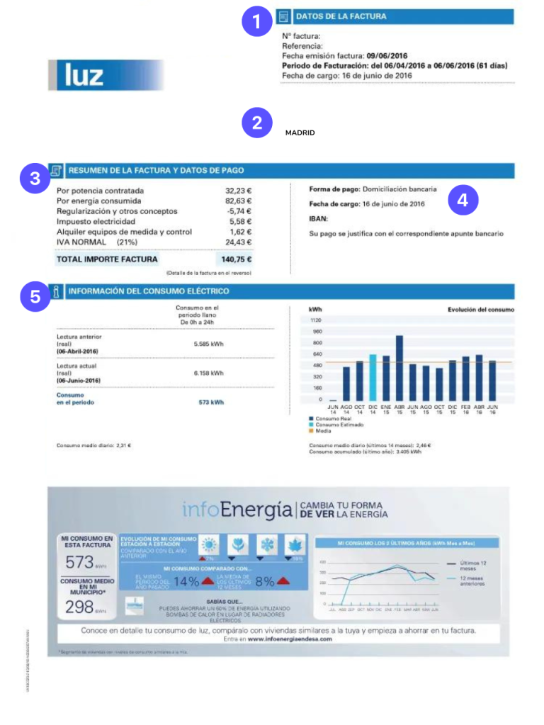 Factura de la luz: Aprende a leerla y calcularla